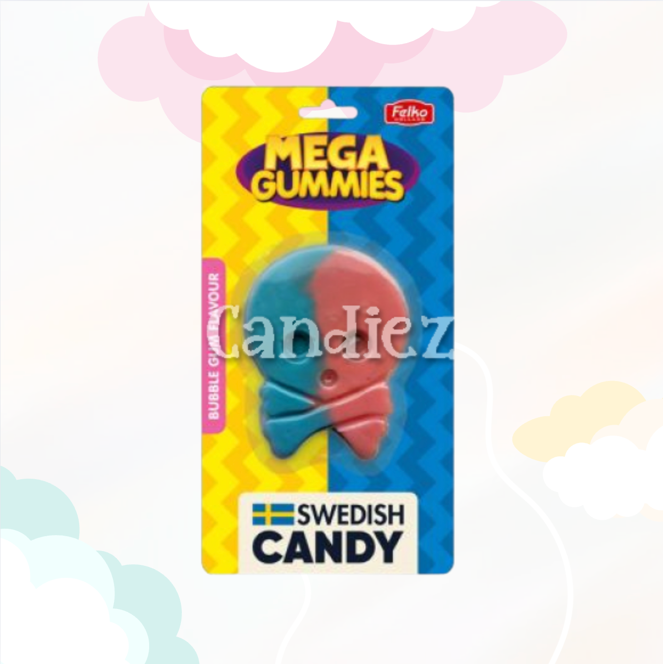 Mega Gummies Swedish Skull 120 gr – Candiez B.V.