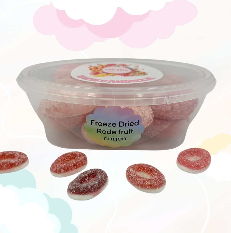 Freeze Dried Rode Fruit Ring – Candiez B.V.